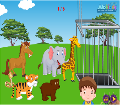 Pre starters1 unit 9: Wild animals tiếng Anh cho trẻ 3-4 tuổi